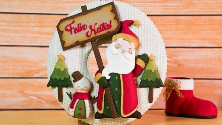 9 Ideias de Guirlanda de Natal em Feltro para Fazer e Vender